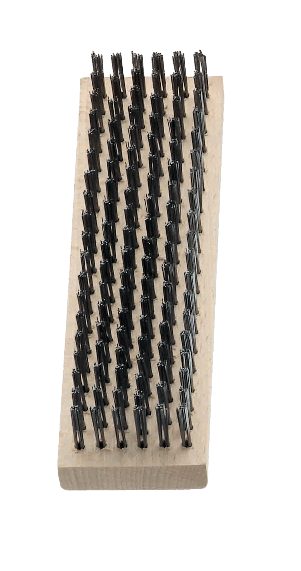 Hand brushes S straight wood body 185 x 57 x 17 mm 6 row x 18/19 steel ...