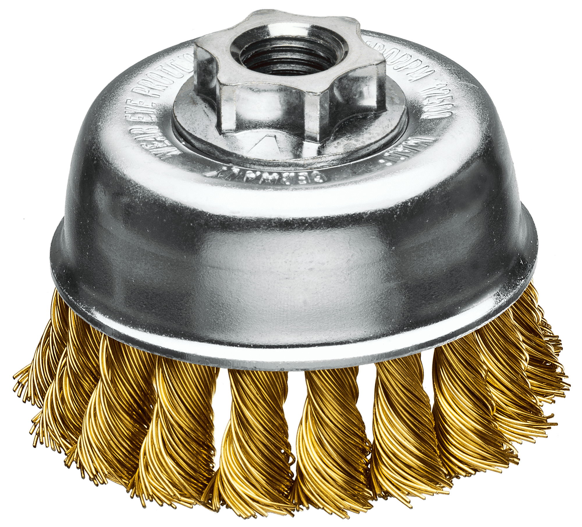 Knot cup brushes ZT dia 65 x 12 mm 1 row x 18 Z rose bud right steel ...