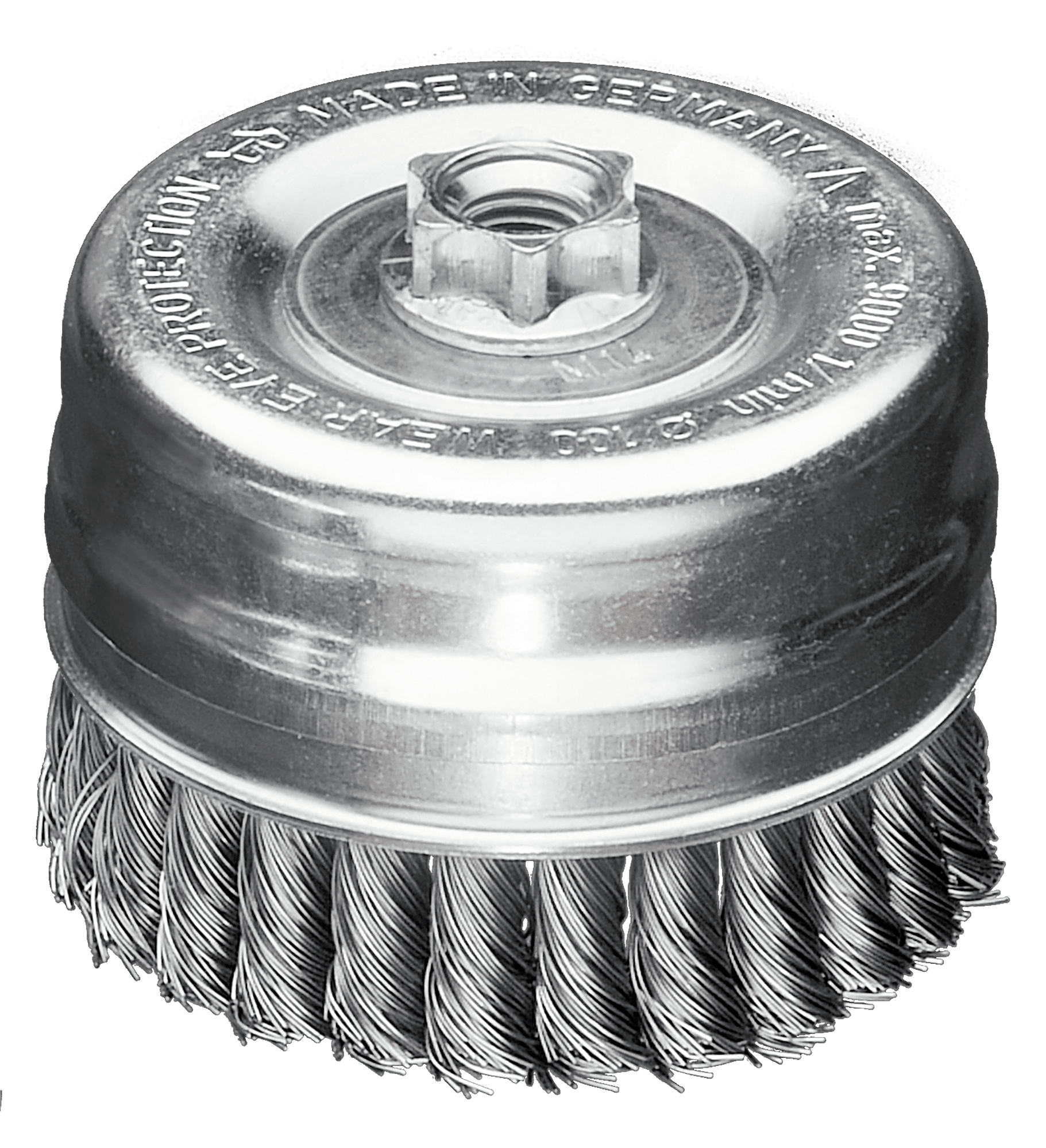 Knot cup brushes ZT with bridle dia 100 x 14 mm 1 row x 26 Z rose bud ...